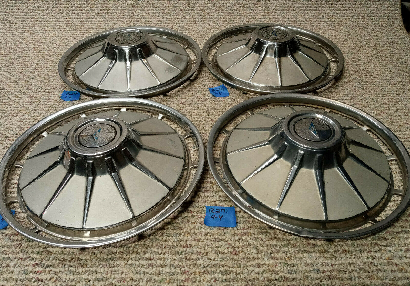 Chevrolet Corvair Hubcaps, lot of 4. 13 inch | eBay