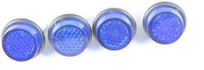 Chris Products Mini Reflectors Blue 4/Pk CH4B | eBay