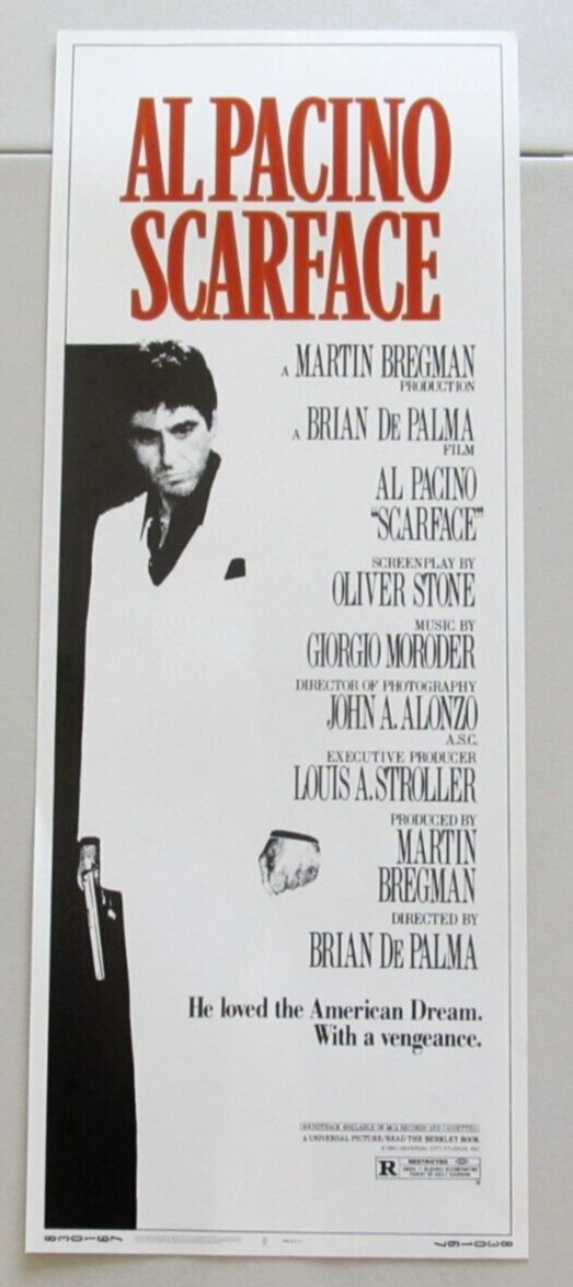 Scarface Original 1 Sheet Rolled Theatrical Movie Poster
