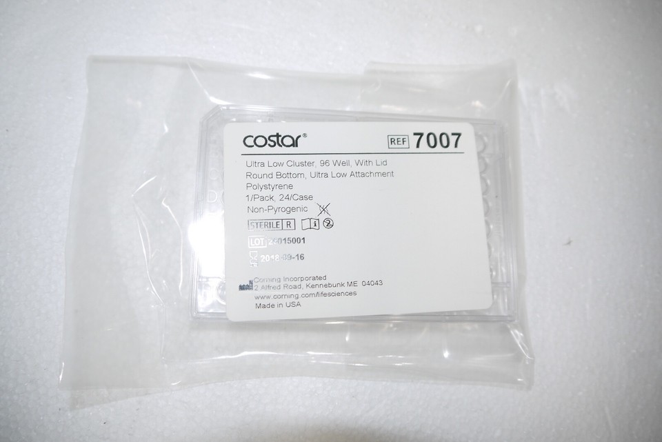 Corning 7007 Clear Round Bottom Ultra-Low Attachment Microplate EXP ...
