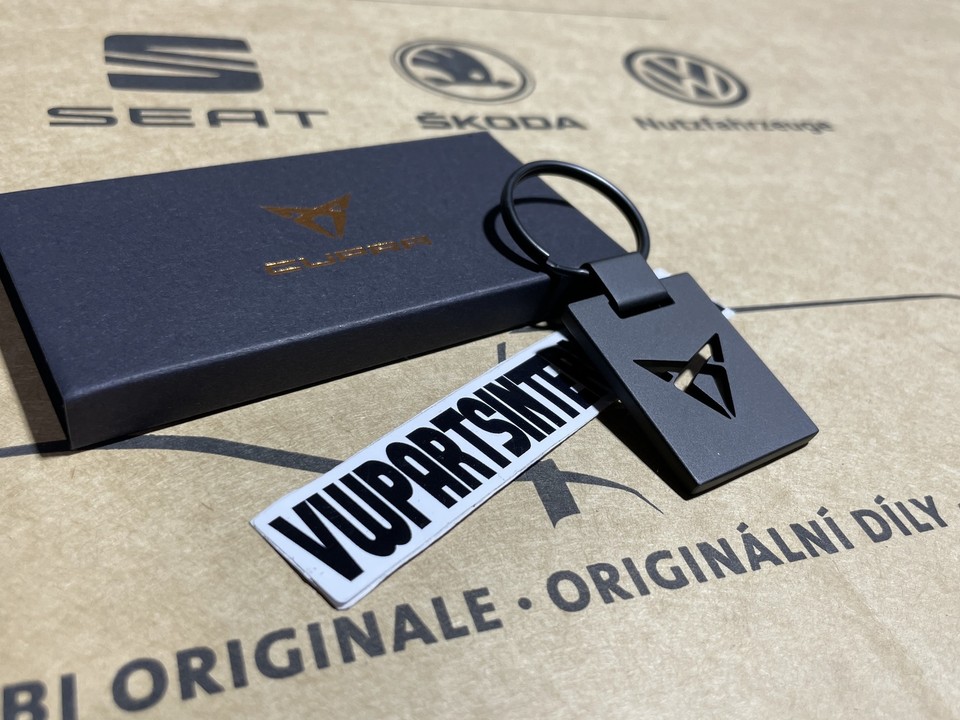 Genuine SEAT Cupra Keyring Black Anodised Metal Key Fob Leon Cupra R ...