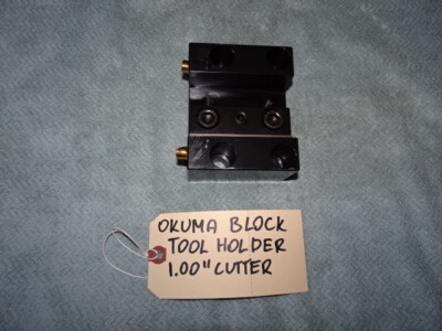 OKUMA BLOCK TOOL HOLDER 1.00"CUTTER SHANK | eBay