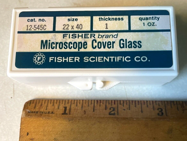 Fisherbrand Microscope Cover Glass 24x40-1 12-545-c Fisher Scientific ...