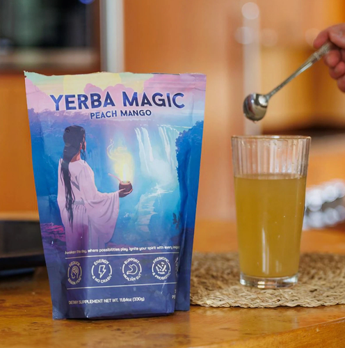 Yerba Magic Yerba Mate Instant Tea Powder - Peach Mango Flavors - 30 ...