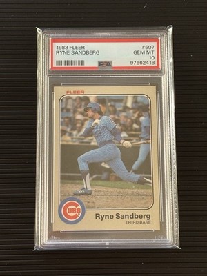 1983 Fleer 507 Ryne Sandberg PSA 10 RC | eBay