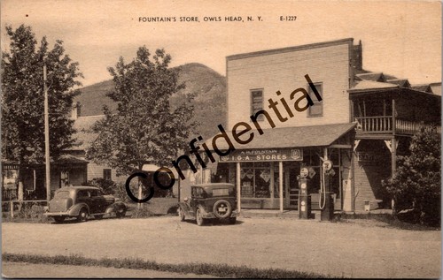 Fountain's Store & Gas Station At Owls Head NY New York Malone ...
