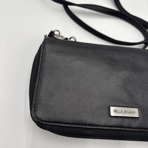 Pelle Studio Leather Wallet Black With Strap | eBay