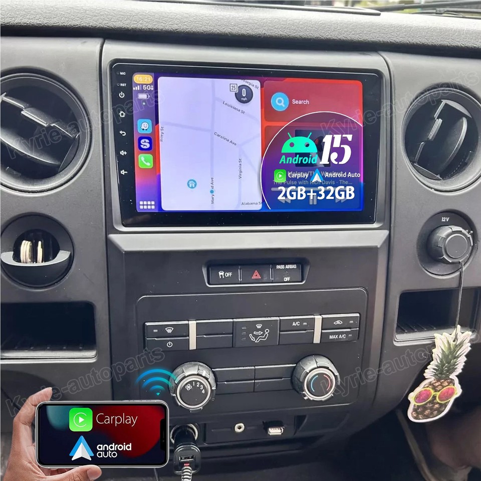 9" For Ford F150 2009-2014 Android 15 2+32G Carplay Car Stereo Radio ...