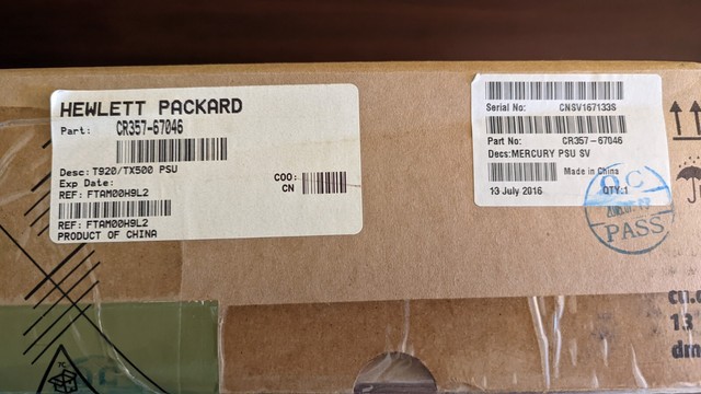 OEM HP Cr357-67046 Power Supply Designjet T920 T1500 T2500 T930 USA for ...