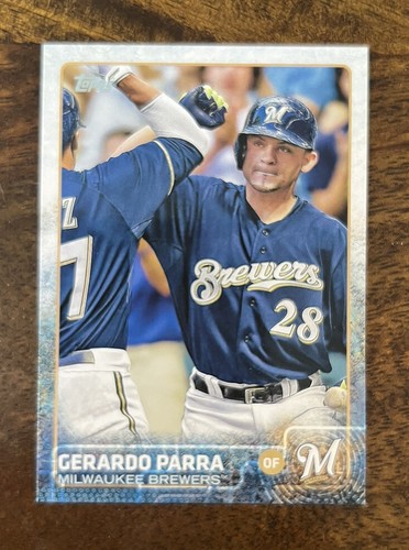 2015 Topps Baseball Card Gerardo Parra Milwaukee Brewers #334 | eBay