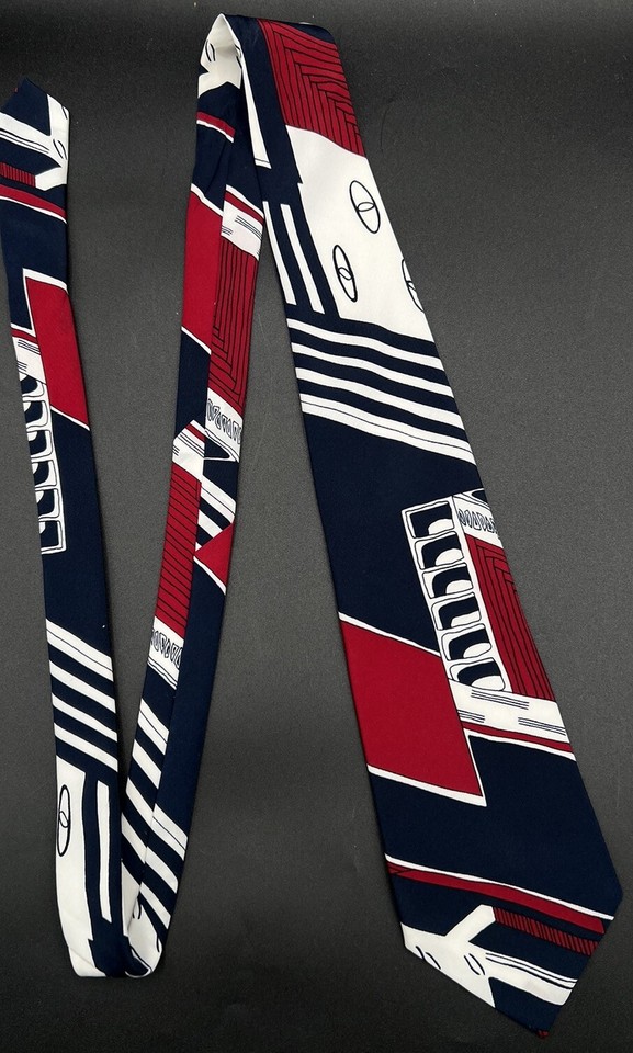 Vintage Ketch 1970’s Necktie Wide Mod Abstract Art Geometric Disco ...