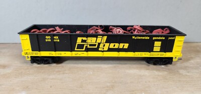 Railgon Railroad Gondola with Load 310015 Mantua Heavyweight 731-221 HO ...