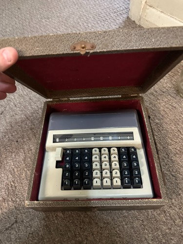 VINTAGE Contex Adding Machine Denmark Calculator - WORKING with case | eBay