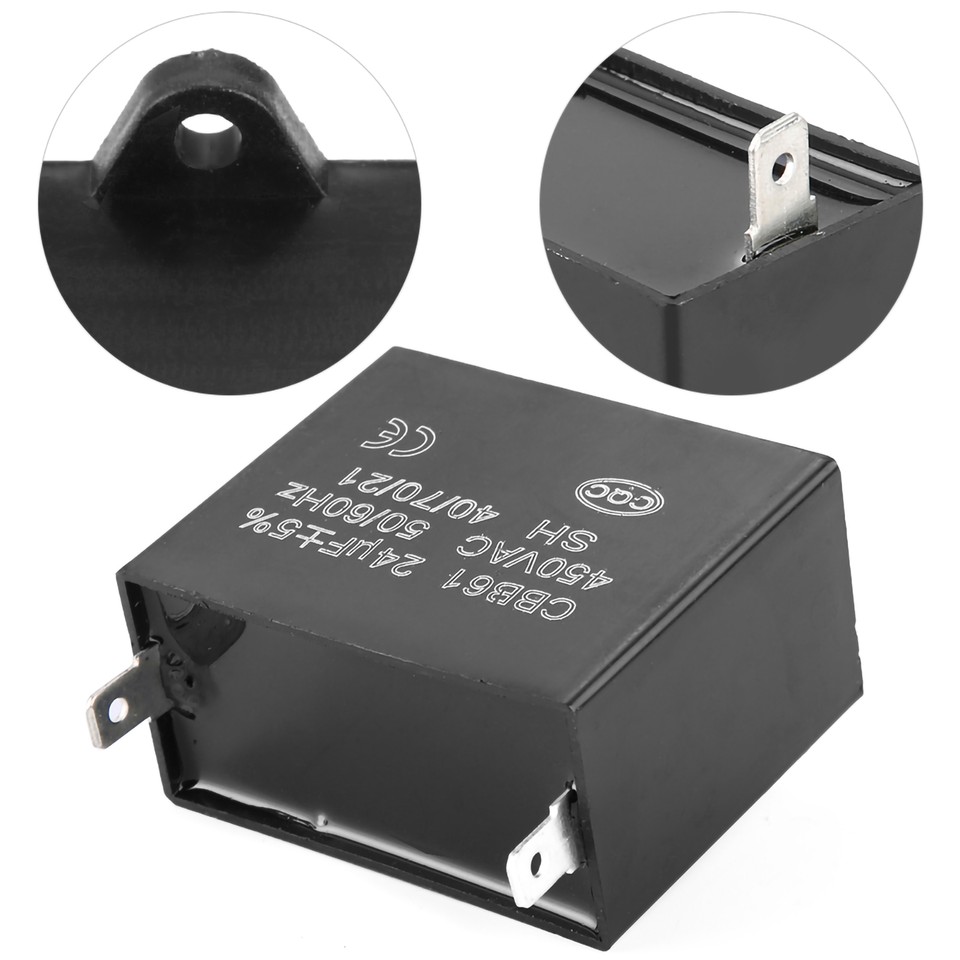 CBB61 Starting Capacitor Generator 450V 24uF For 400/350/300/250VAC UL ...