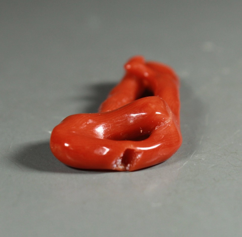 Natural Italian Mediterranean Coral Designer knot unusual Shape color ...