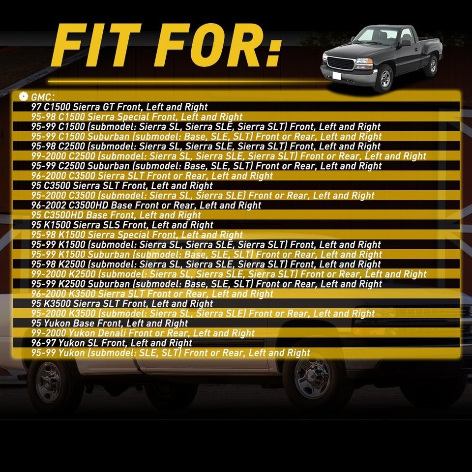 Inside Interior Door Handle Trim Tan Bezels Pair Set NEW for Chevy GMC ...