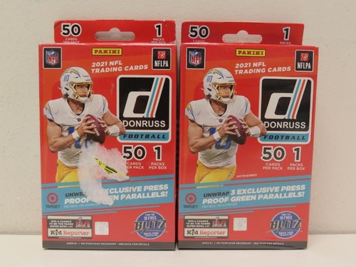(2) Lot 2021 Panini Donruss NFL Football Factory Sealed Hanger Box | eBay