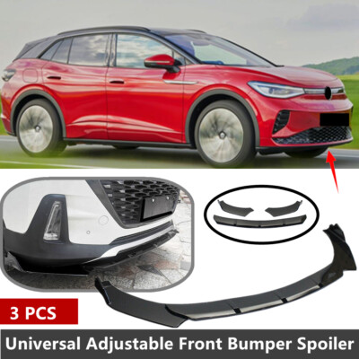 Add-on Universal Fit For 2021-2023 VW ID.4 Front Lip Spoiler Splitter ...