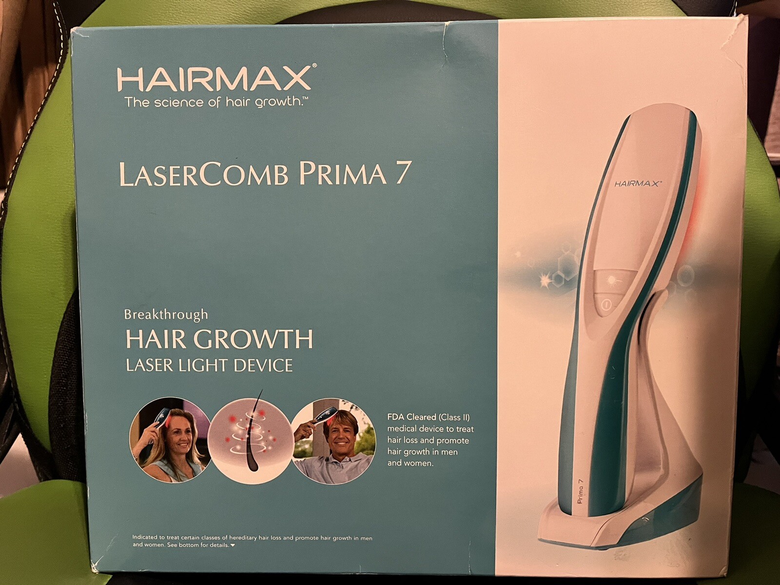 Hairmax LaserComb Prima 7 Laser Light Energy Promote Hair Growth, BOXED ...