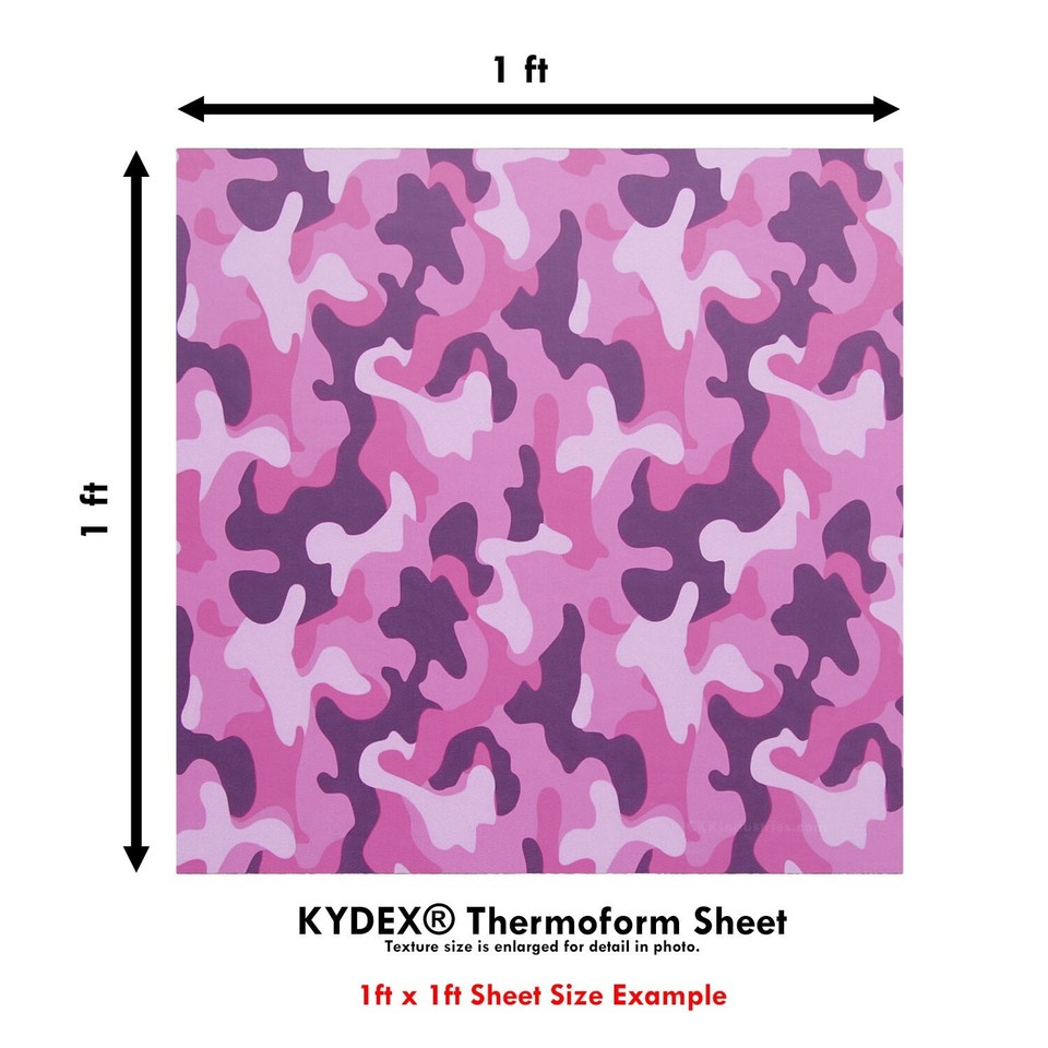 Infused KYDEX® Sheet - Woodland­ Camo Series - (Multiple Sizes ...