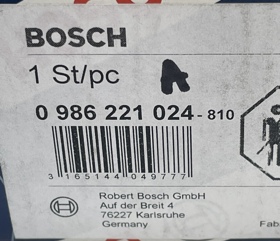 Genuine BOSCH Ignition Coil 0986221024 **NEW** Minor Box Damage | eBay