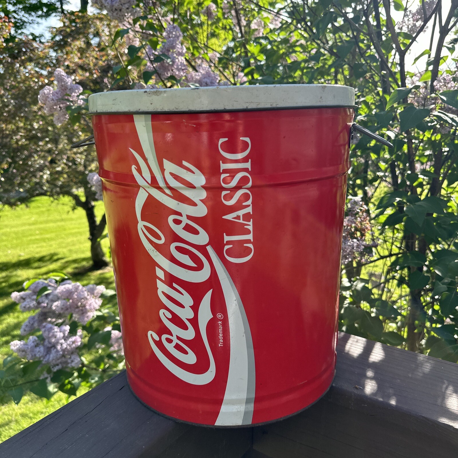 RARE VINTAGE COLLECTIBLE ADVERTISING METAL COKE COCA COLA BUCKET CAN ...