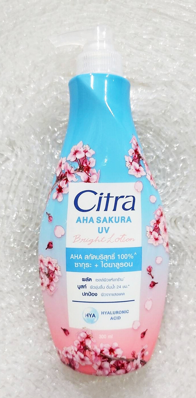 Citra Bright AHA Sakura UV Protection HYA Hand And Body Lotion Vitamin ...