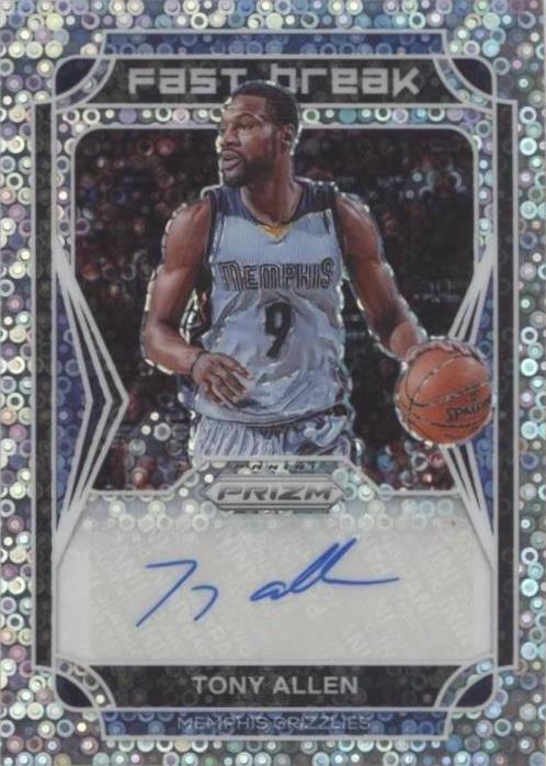 2021-22 Panini Prizm - Fast Break Autographs Tony Allen #FB-TAL (AU ...