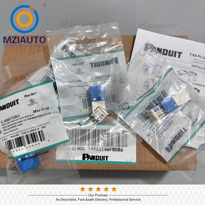 50X Cat6 MiniCom UTP RJ45 Network Jack Module Blue For Panduit ...
