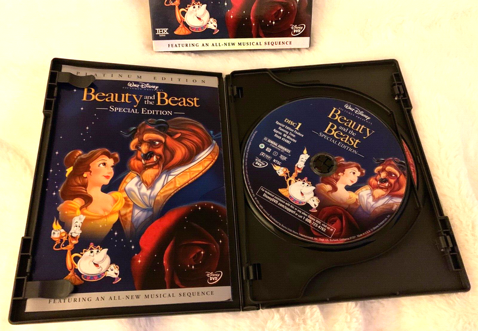 Beauty and the Beast [DVD, 2-disc, Disney, 2002] Platinum Edition w ...