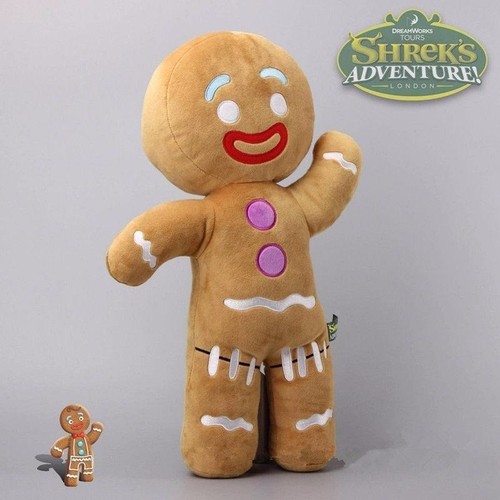 45CM Shrek Adventure Gingerbread Man Gingy Plush Toy Soft Stuffed ...