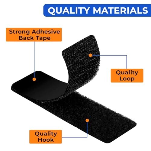 2 Or 20 Sets Heavy Duty Hook & Loop Adhesive Strips Sticky Back ...