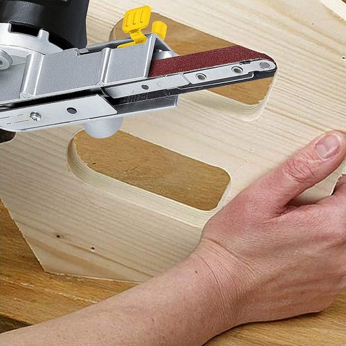 330 x 10mm Wide Air Finger Belt Sander Power File Detail Sanding Tool ...
