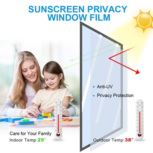 One Way Mirror Window Film Reflective Home Privacy Solar Tint Foil ...
