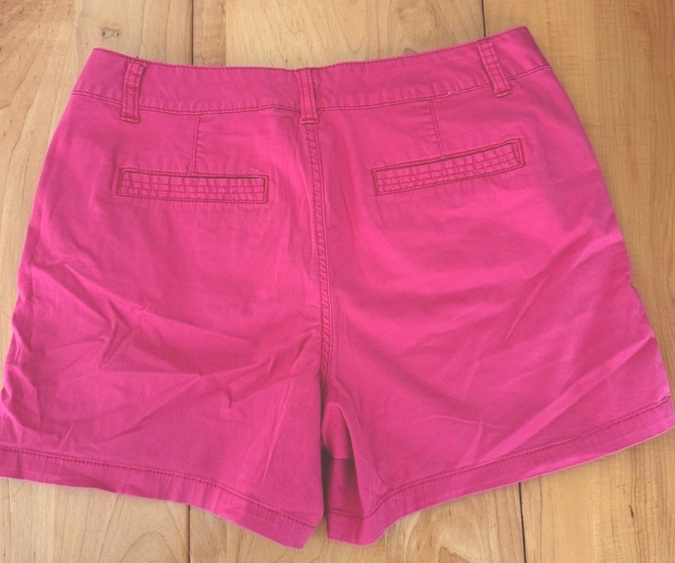 Women Size 8 Pink Shorts Pockets Cotton Zip St John's Bay READ AD about ...