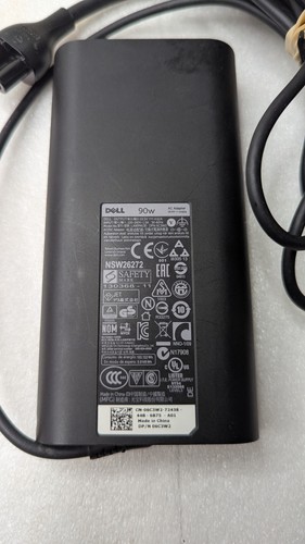 Genuine Dell LA90PM130 Slim AC Adapter 19.5V 4.62A Laptop Charger 90W n ...
