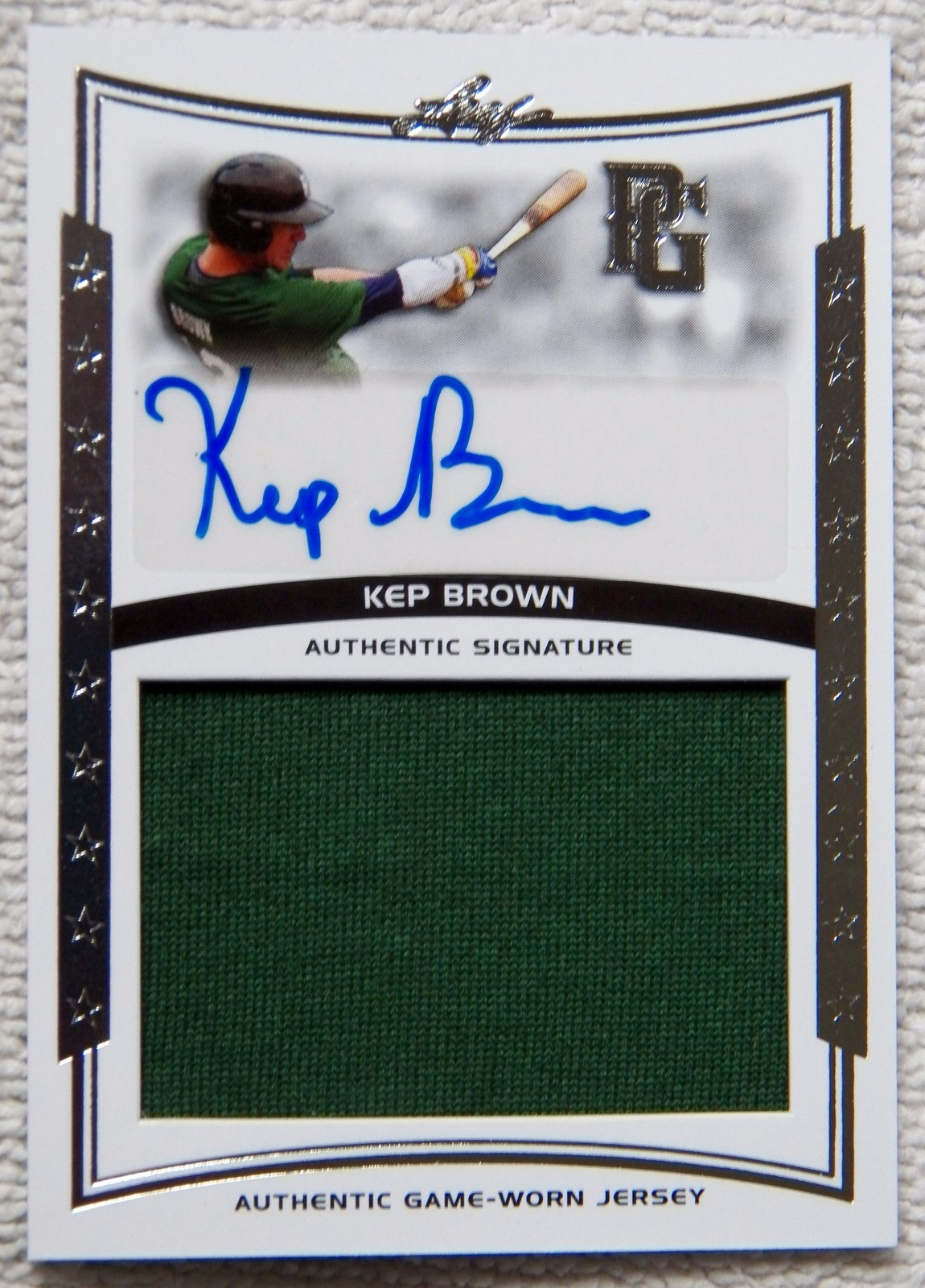 2014 Leaf Perfect Game National Showcase Kep Brown Game-Used Jersey ...