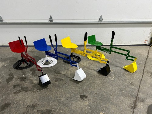 Heavy Duty Dirt Digger Excavator - Sandbox Ride-On Toy Backhoe - Amish ...