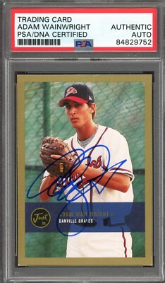 ADAM WAINWRIGHT ~ 2000 Just Minor League Autograph AUTO #291 ~ PSA/DNA ...