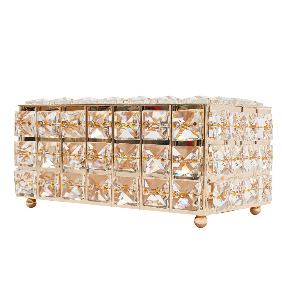 Rhinestone Tissue Box Cover Crystal Napkin Holder Case for Hotel Car ...