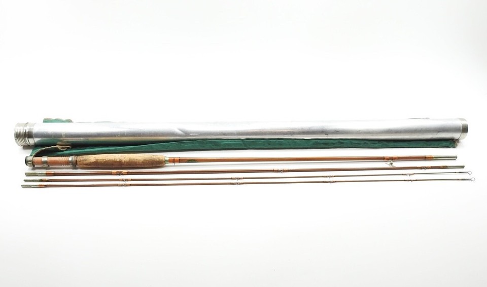 Heddon-Built Shakespeare #1234 Bamboo Fly Rod. 7’ 6”. W/ Tube & Sock ...