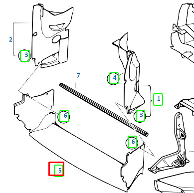 NEW BMW X3 E83 BOTTOM AIR DUCT 51743416419 3416419 OEM | eBay