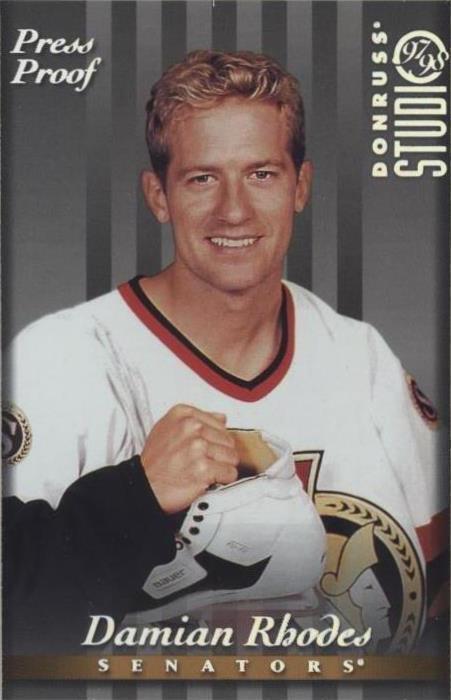 1997-98 Donruss Studio - Damian Rhodes #71 Silver Press Proof /1000 for ...