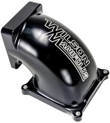 Wilson Manifolds Intake Elbow 95-105 mm Throttle Body Aluminum Black ...