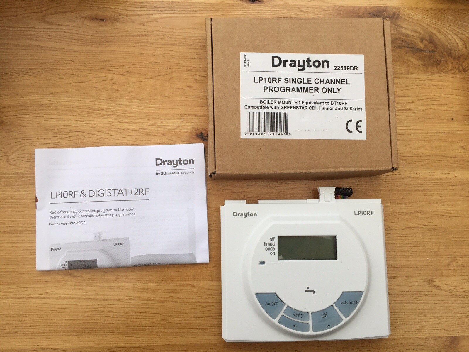 Drayton LP10RF 1 Single Channel Programmer RF RECEIVER ONLY DT10RF ...