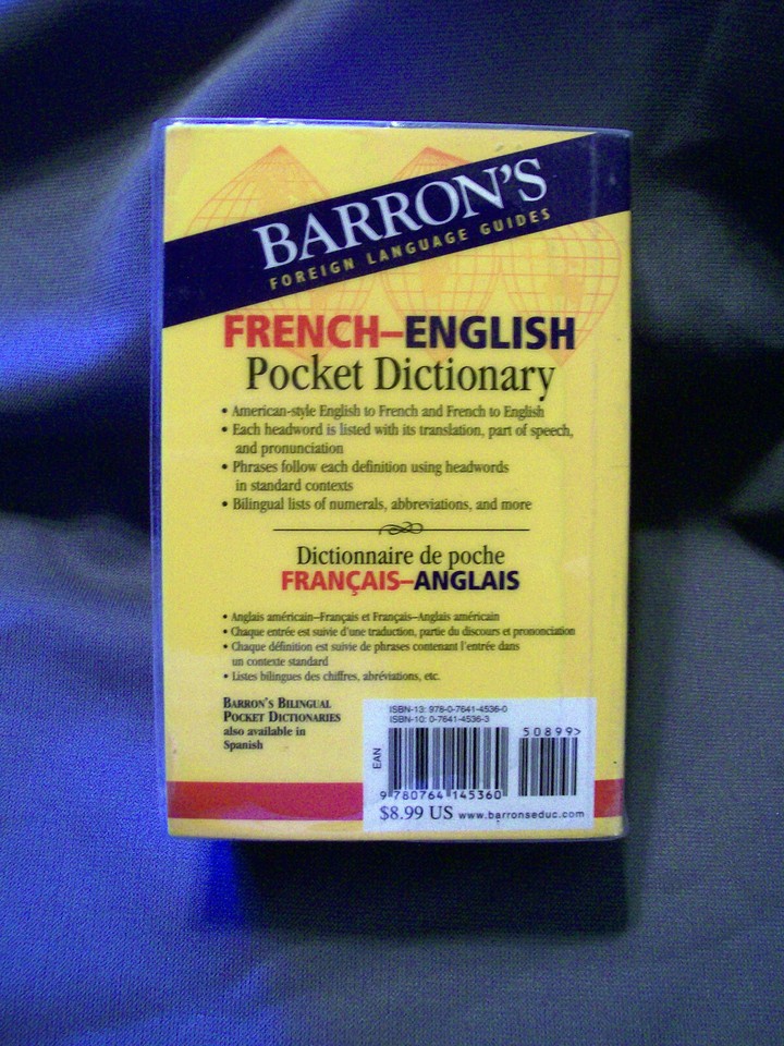 Barron's Foreign Language Guide Frence-English Pocket Dictionary 2008 ...