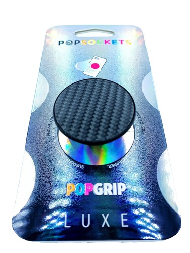 PopSockets Luxe Genuine Carbon Fiber Black PopSocket Pop Socket PopGrip ...