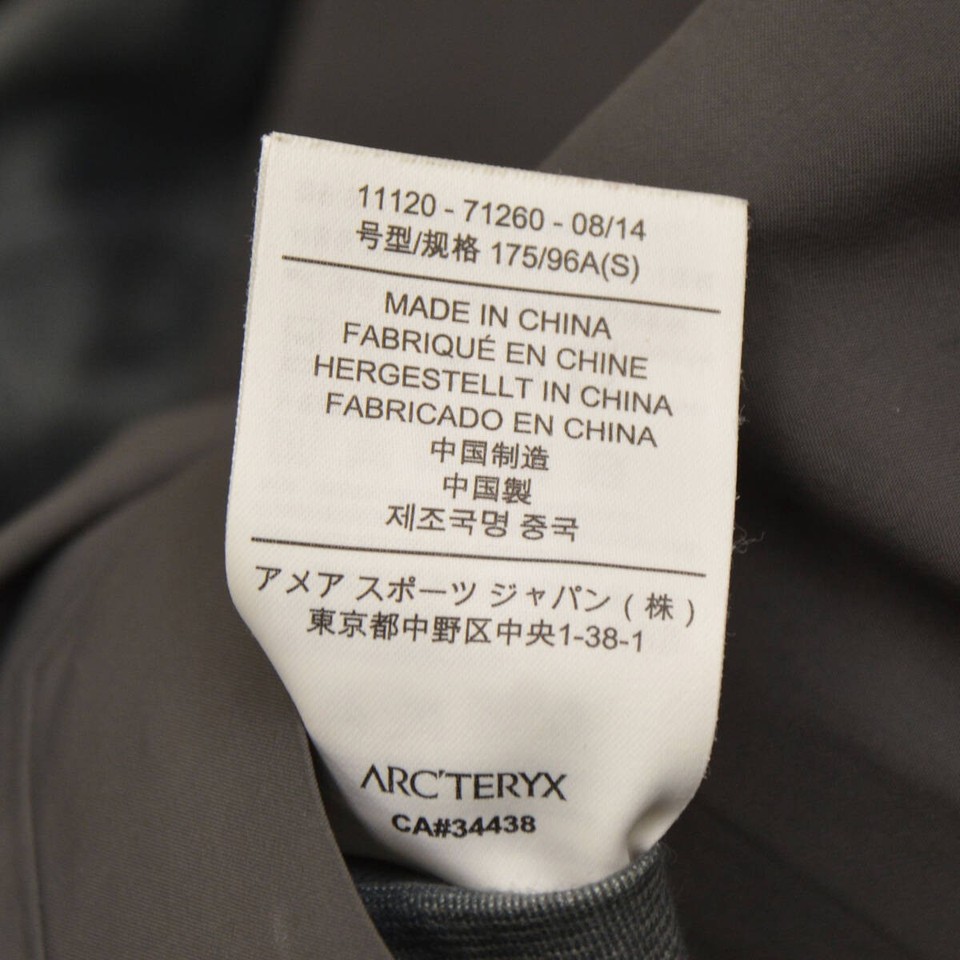 ARC TERYX Arc teryx GORE TEX Parsec Coat Hooded Coat 11120 71260 08 14 ...