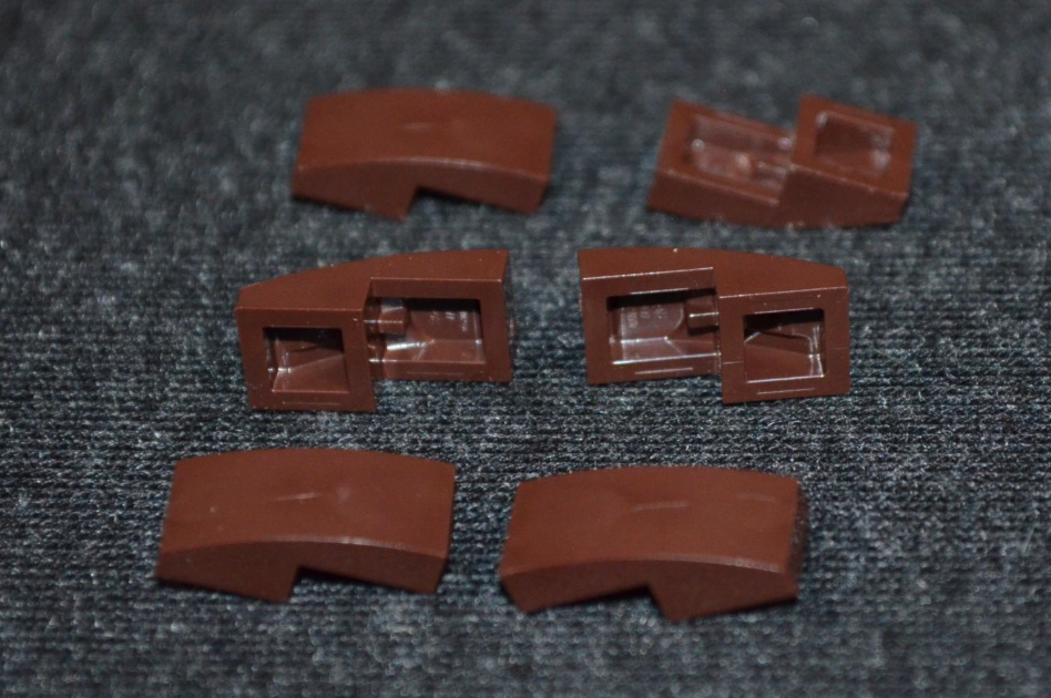 (6) 1x2 Dark Brown Small Rounded Top Bow Bricks ~ New Lego Parts ~ | eBay