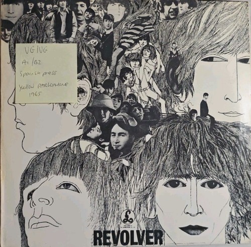 The Beatles Revolver Vinyl Record VG/VG 8E07204097 1965 Yellow ...